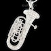 Swarovski Crystal Big Tuba Euphonium Eupho Euph Baritone Horn Music ...