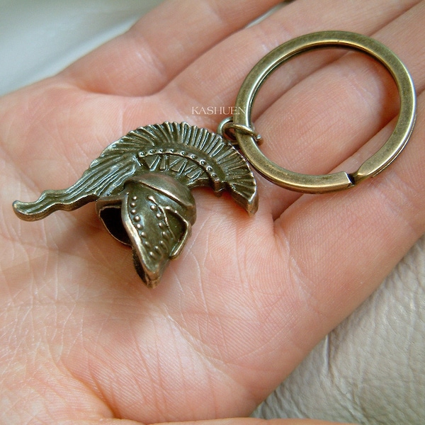 Gladiator Helmet Keychain - Etsy