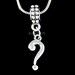 Question Mark Symbol Sign Punctuation Charm Necklace Bangle Keychain ...