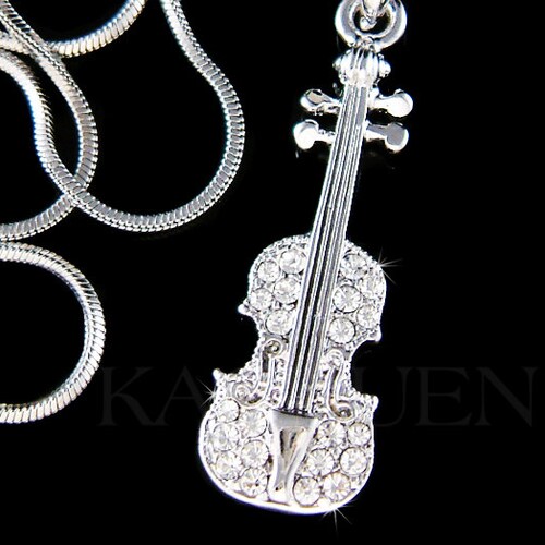 Big Swarovski Crystal MUSIC Violin Viola Cello Fiddle Musical - Etsy
