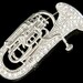 Swarovski Crystal Tuba Brooch Euphonium Eupho Euph Baritone | Etsy