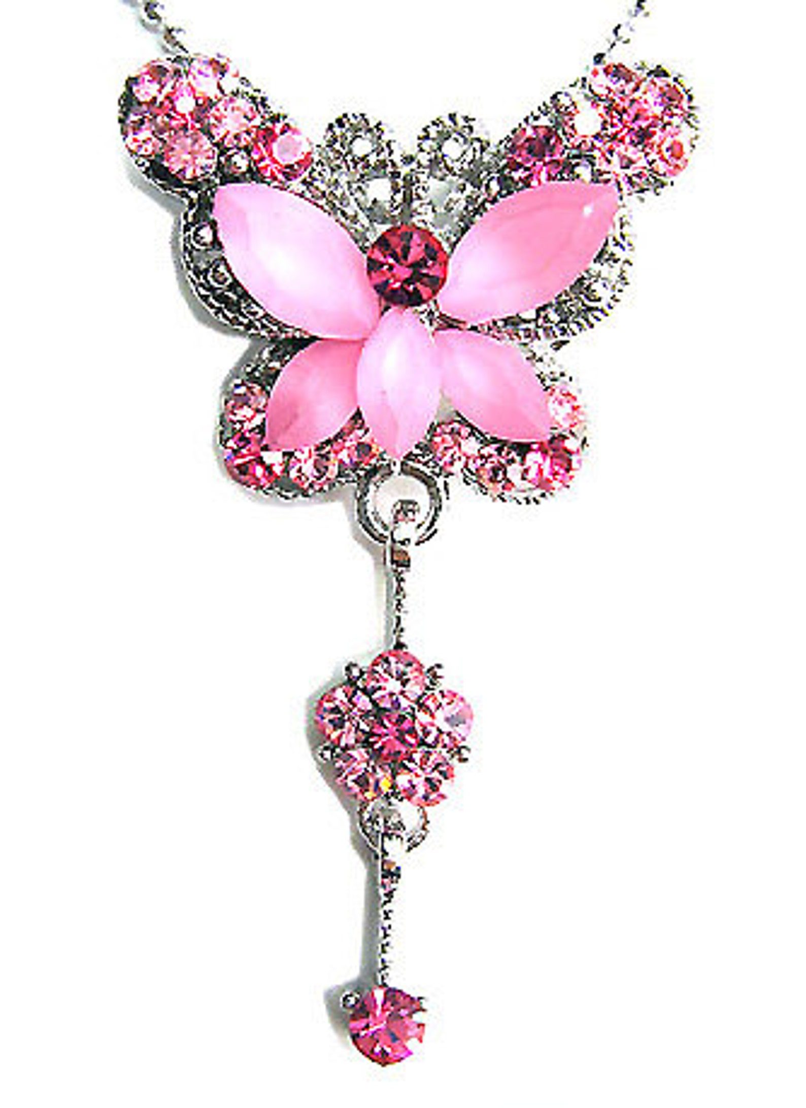 Swarovski Crystal Pink BUTTERFLY Bridal Wedding Mother's - Etsy