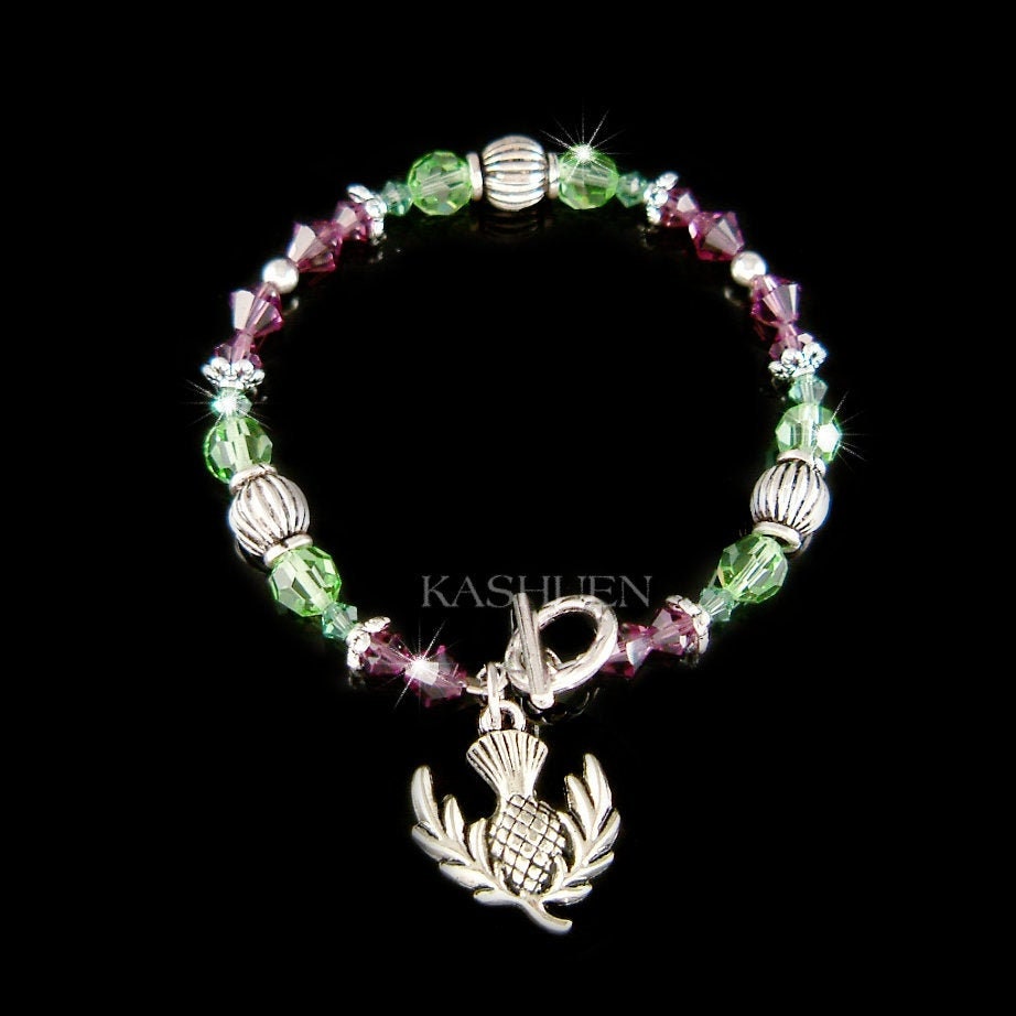 Swarovski Crystal Scottish Thistle Scotland National Emblem - Etsy