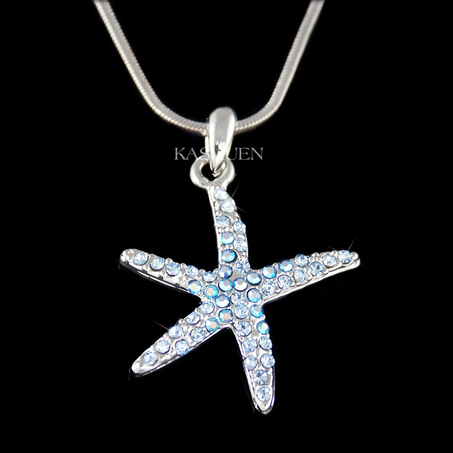 Swarovski Crystal Starfish Sea Star Fish Beach Wedding Bridesmaid ...