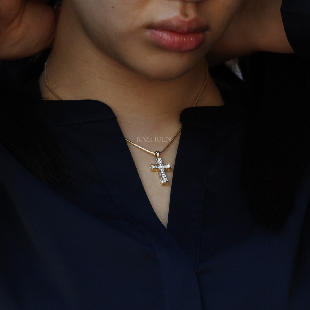 Swarovski Crystal Cute CROSS God Lord Jesus Christ Christian Catholic ...