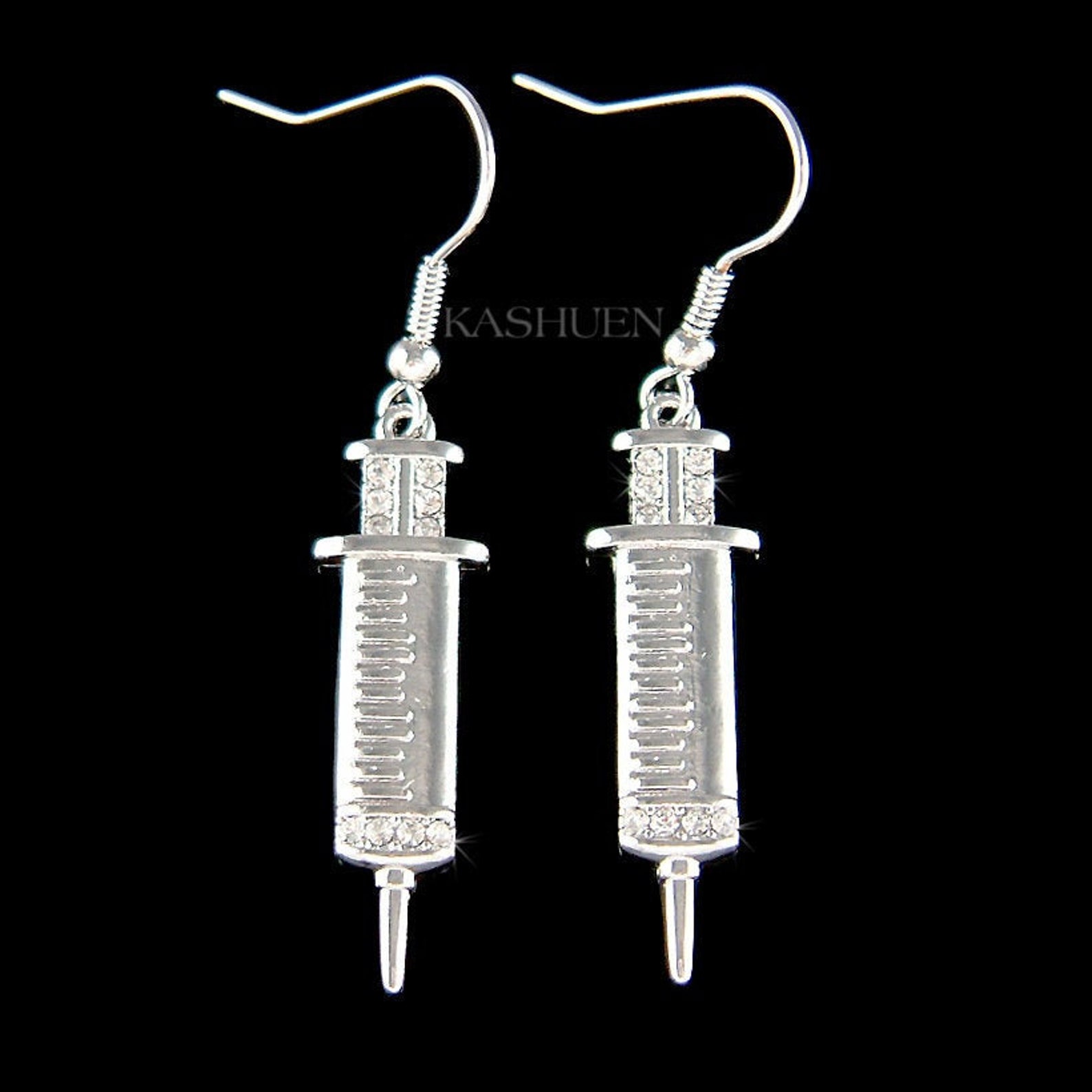 Swarovski Crystal Syringe Needle Nurse Doctor Frontline | Etsy