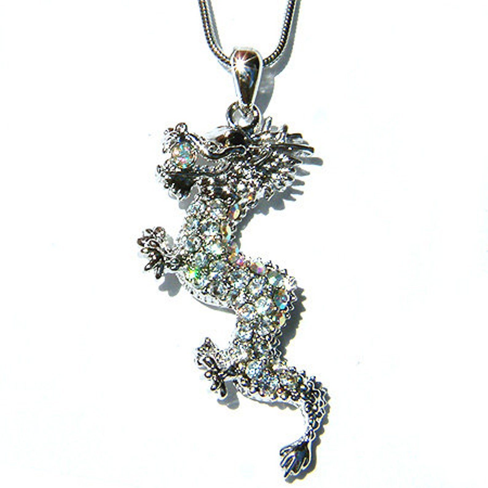 Swarovski Crystal Chinese Myth Fairy Magic Dragon Amulet Oriental ...