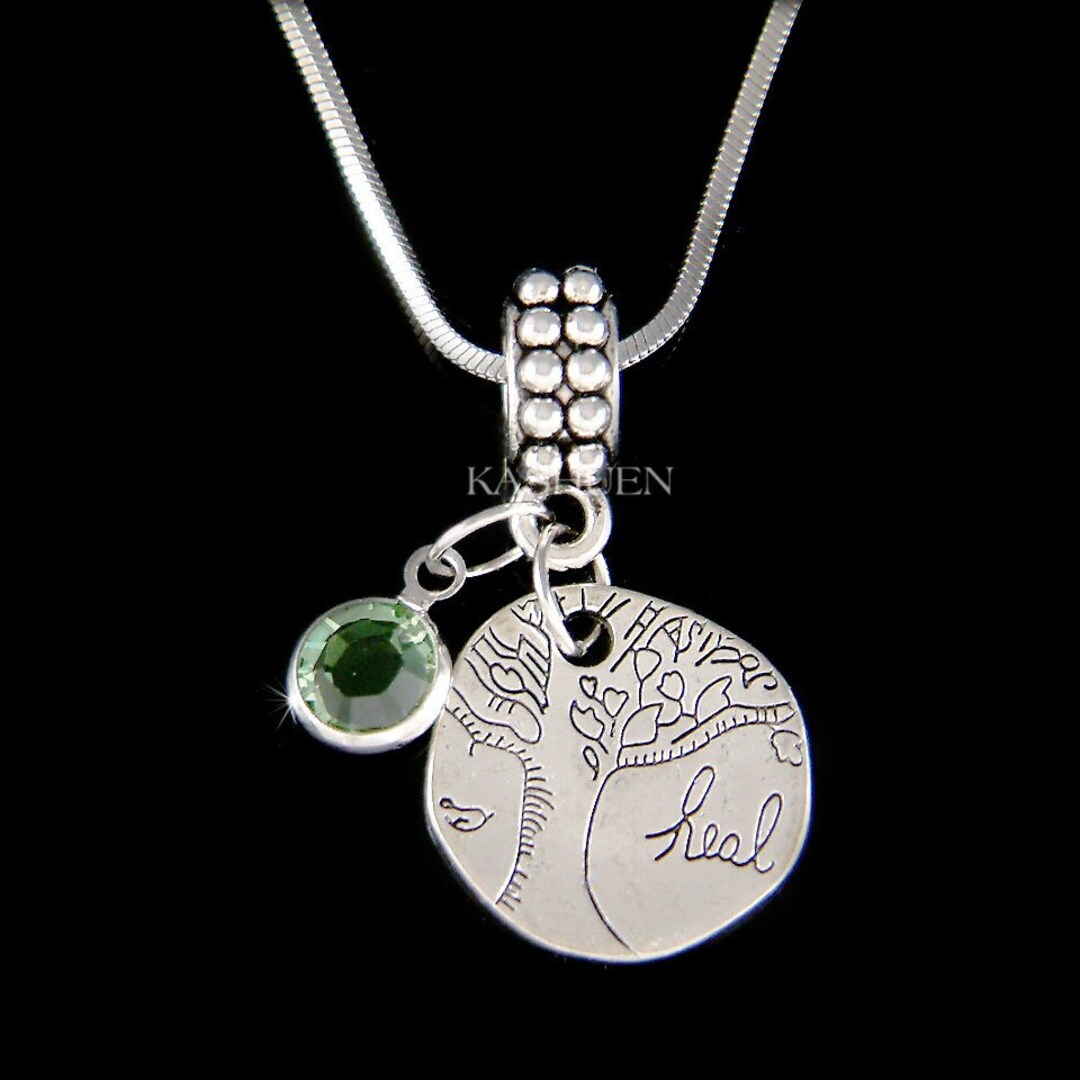 Tiny Healing Tree Charm Heal Jewelry Necklace Get Well Cancer COVID ...