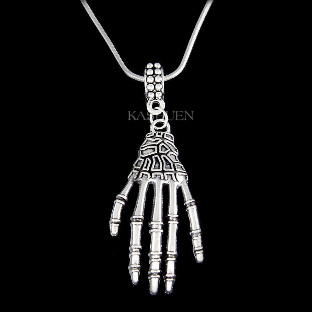 Creepy Skeleton Hand Skull Goth Gothic Punk HIP HOP Teens Charm Chain ...