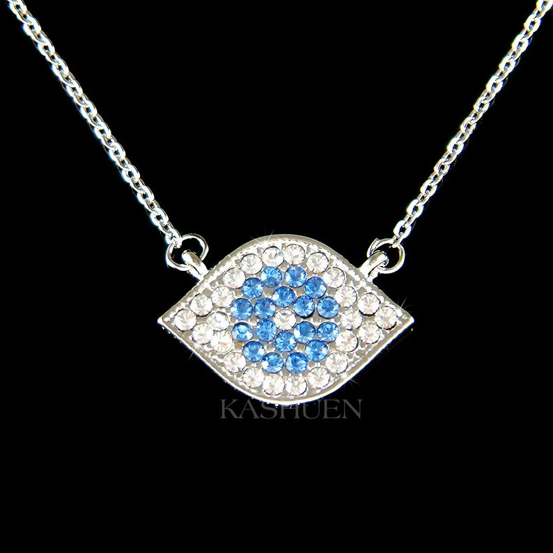 Swarovski Crystal Jewish Judaism Blue Evil Eye Protection - Etsy
