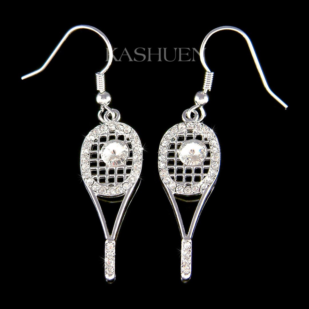 Swarovski Crystal Rhinestone Sports Tennis Ball Racket Racquet ...