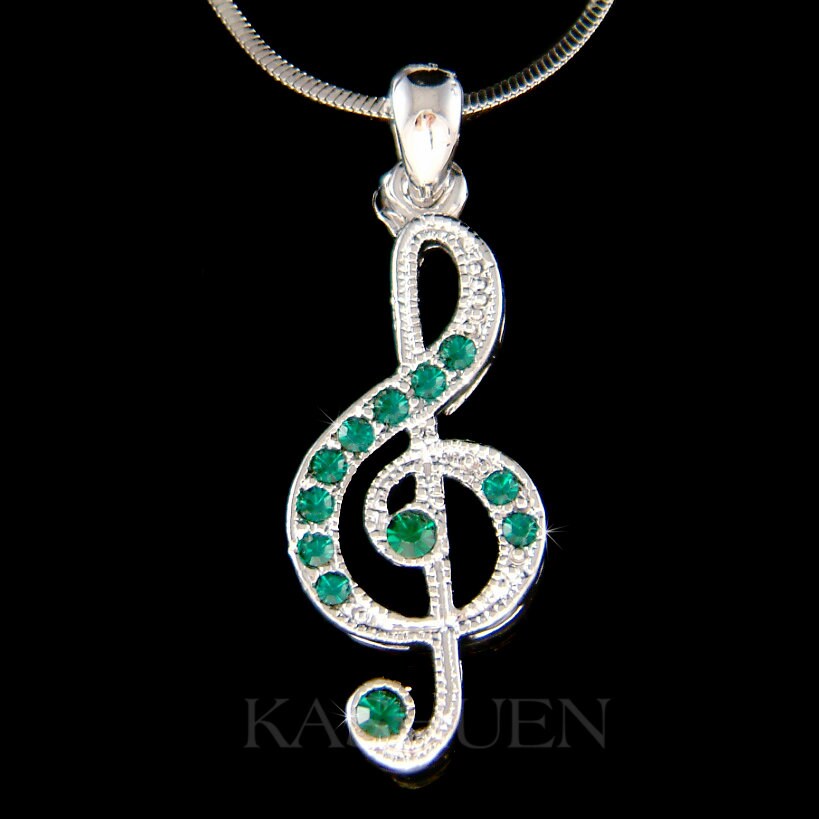 Swarovski Crystal Pastel TREBLE CLEF Music Musical Note | Etsy
