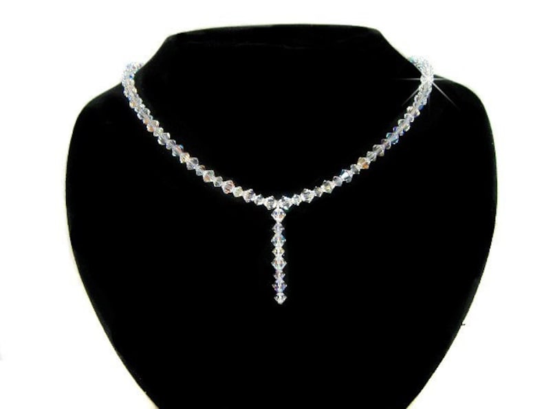 Clear Swarovski Crystal Bridal Jewelry Wedding Bride Sterling Etsy