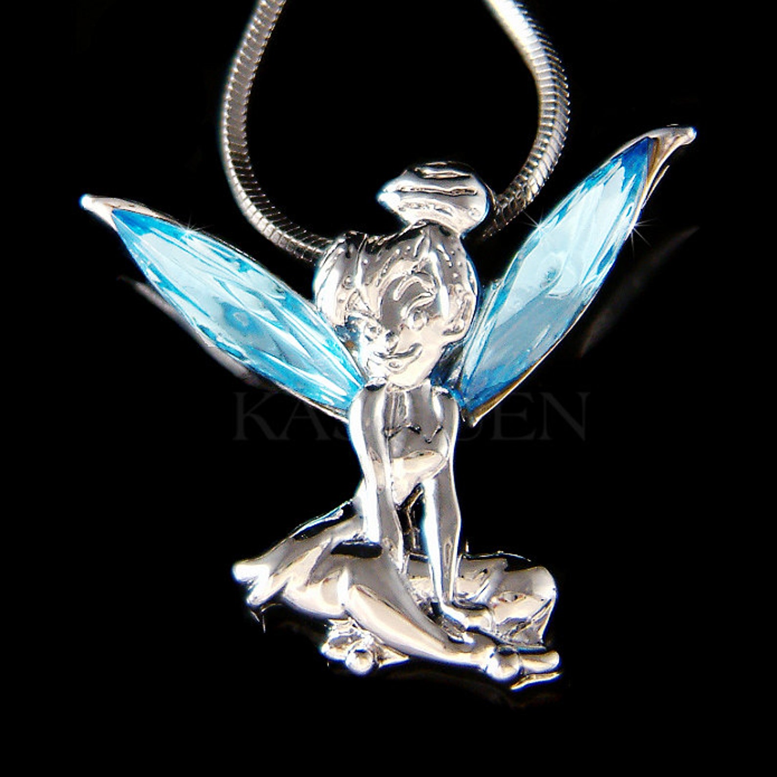 Aqua Baby Blue Swarovski Crystal Fairy TINKERBELL Tinker Bell - Etsy