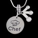 Chef Cook Culinary Artist Necklace Cooking Baker Food Keychain Fit ...