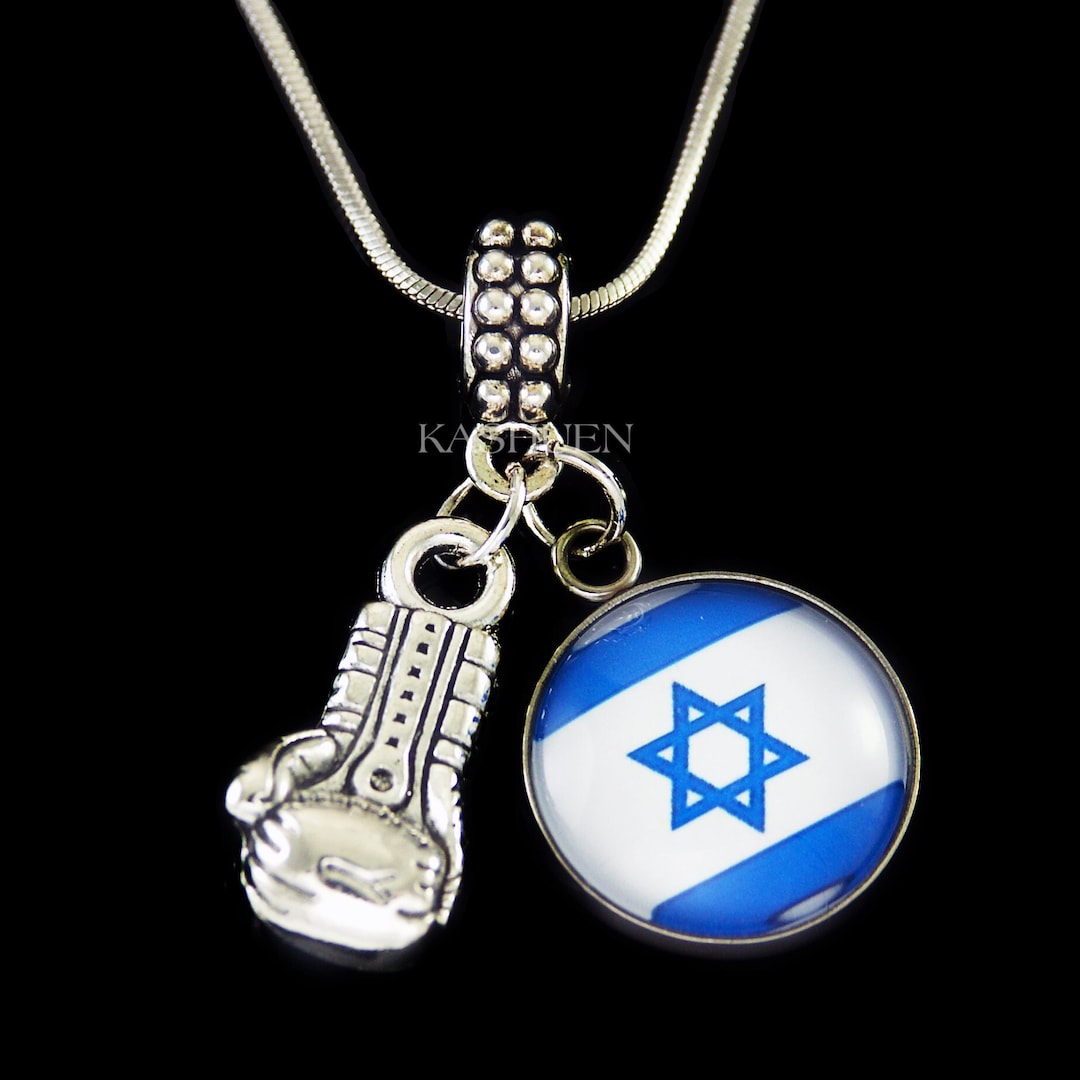 Fight for Israel Flag Necklace Support Israeli Star of David Jewish ...