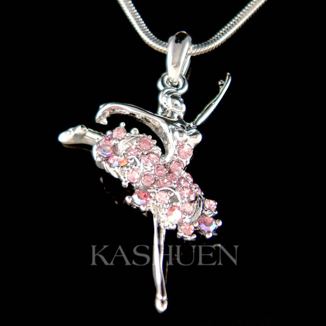 Swarovski Crystal Pink BALLERINA Ballet Dance Girl Dancer Dancing the ...