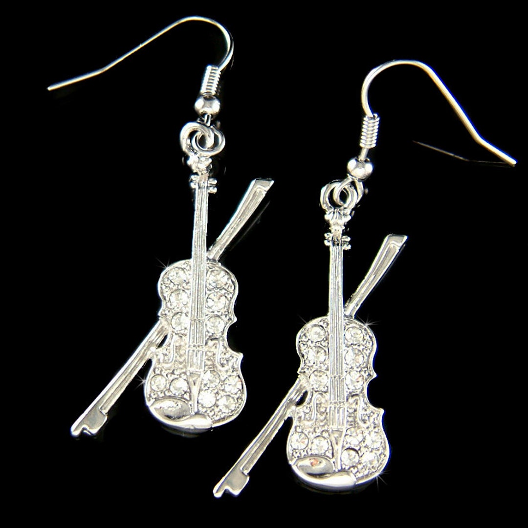 Swarovski Crystal Violin Fiddle Viola Cello Charm Music Musical ...