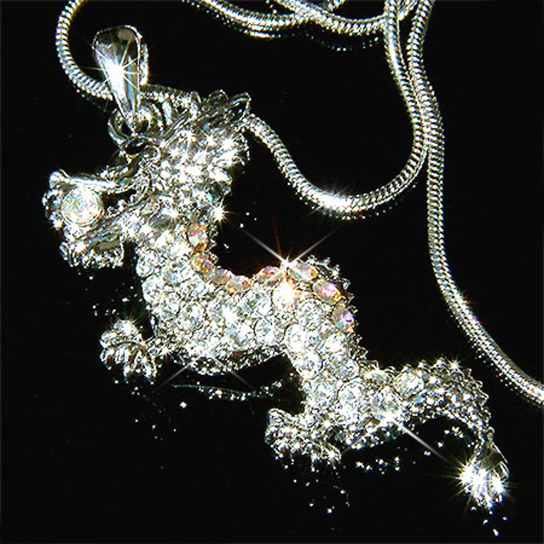Swarovski Crystal Chinese Myth Fairy Magic Dragon Amulet Oriental ...