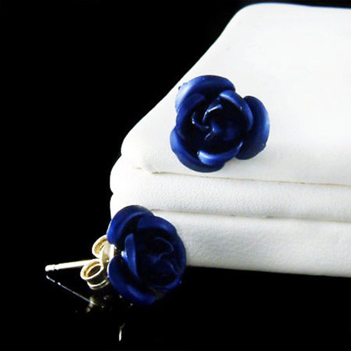 Swarovski Crystal Sapphire Royal Blue Rose Flower Floral Charm - Etsy