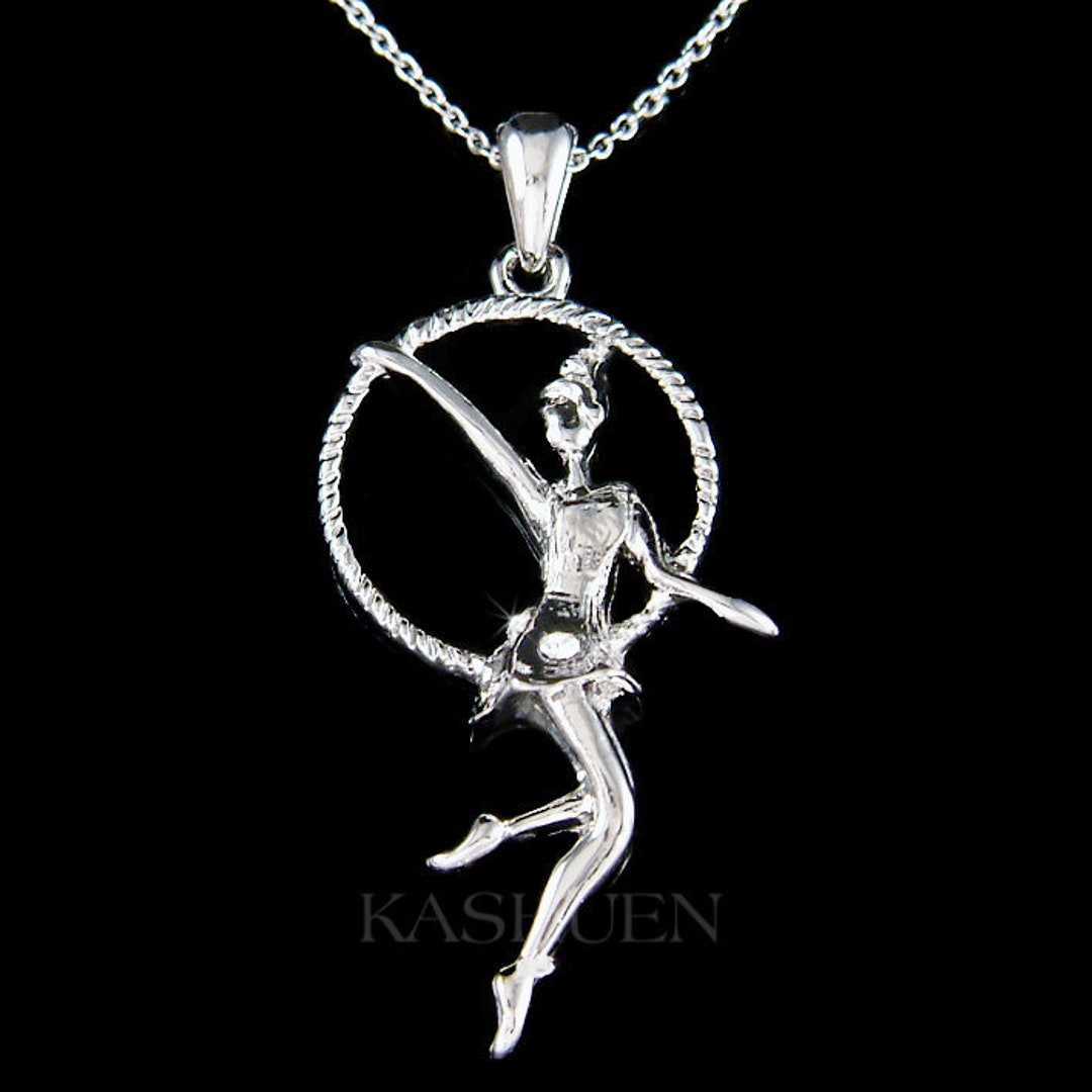 Swarovski Crystal Aerial Arts Hoop Circus Gymnastic Gymnast Acrobat ...