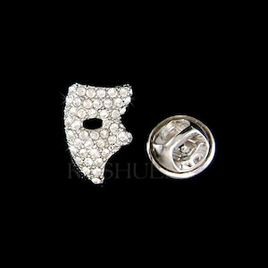 Swarovski Crystal Gold Phantom of the Opera Lapel Pin Broadway ...