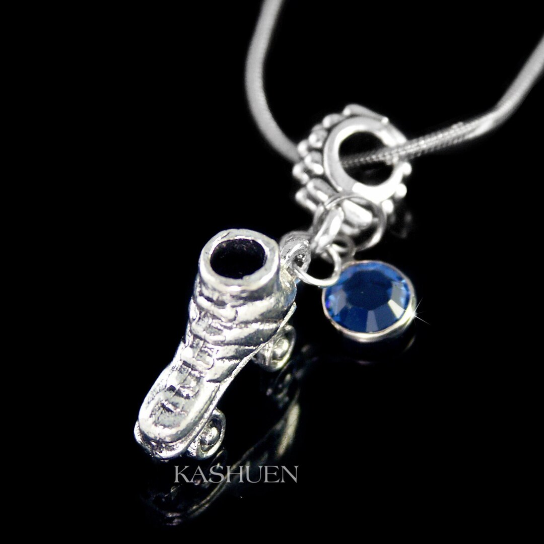 3D Roller Skates in Line Derby Skating Skater Charm Necklace Bangle ...