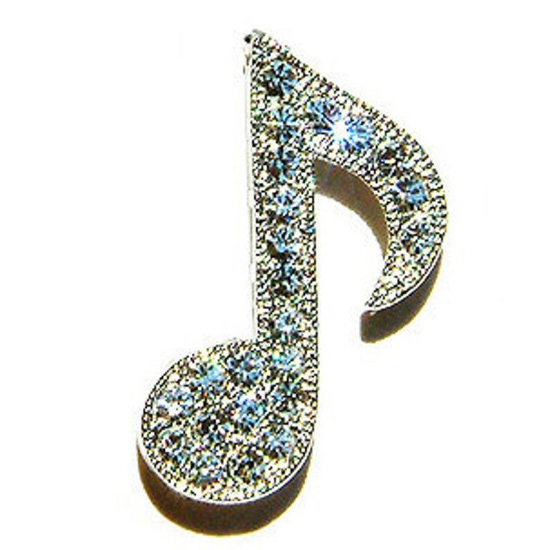Swarovski Crystal Cute Piano MUSIC Musical Eighth NOTE Quaver - Etsy
