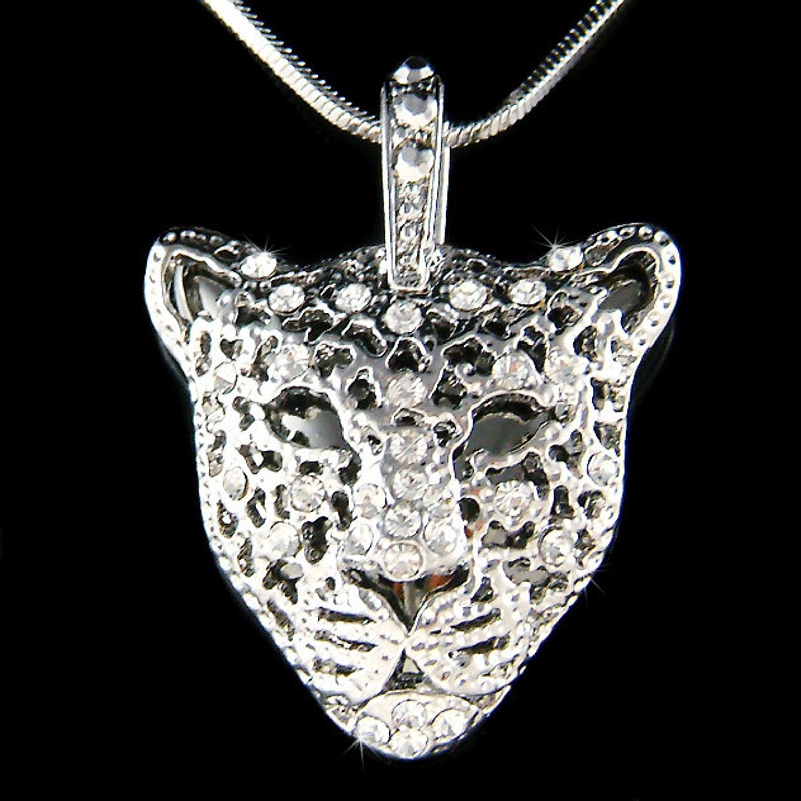 Swarovski Crystal Leopard Tiger Jaguar Cheetah Lion Animal | Etsy