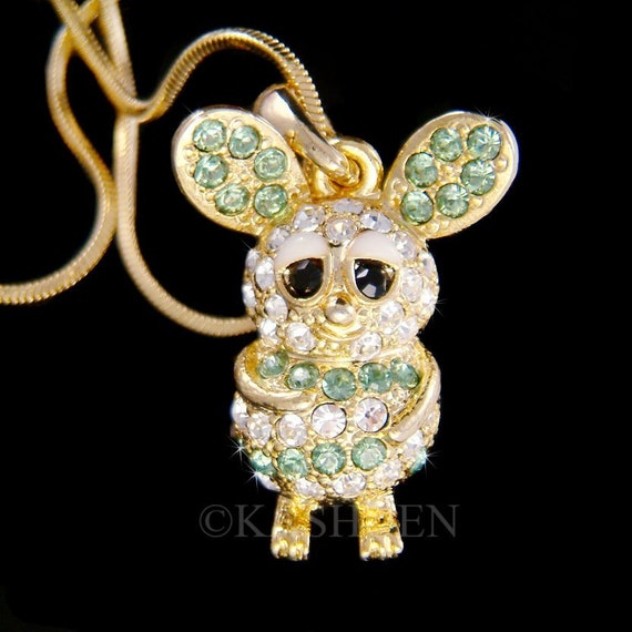 Swarovski Crystal 3D MOUSE Rat Chinchilla Gerbil Hamster Tail - Etsy