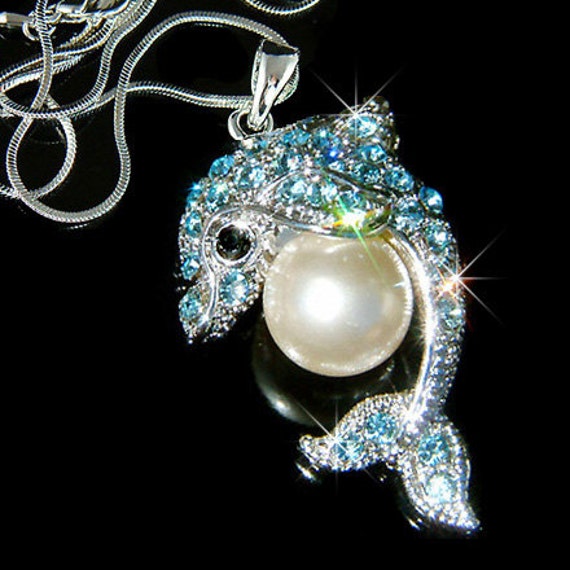Swarovski dolphin necklace store