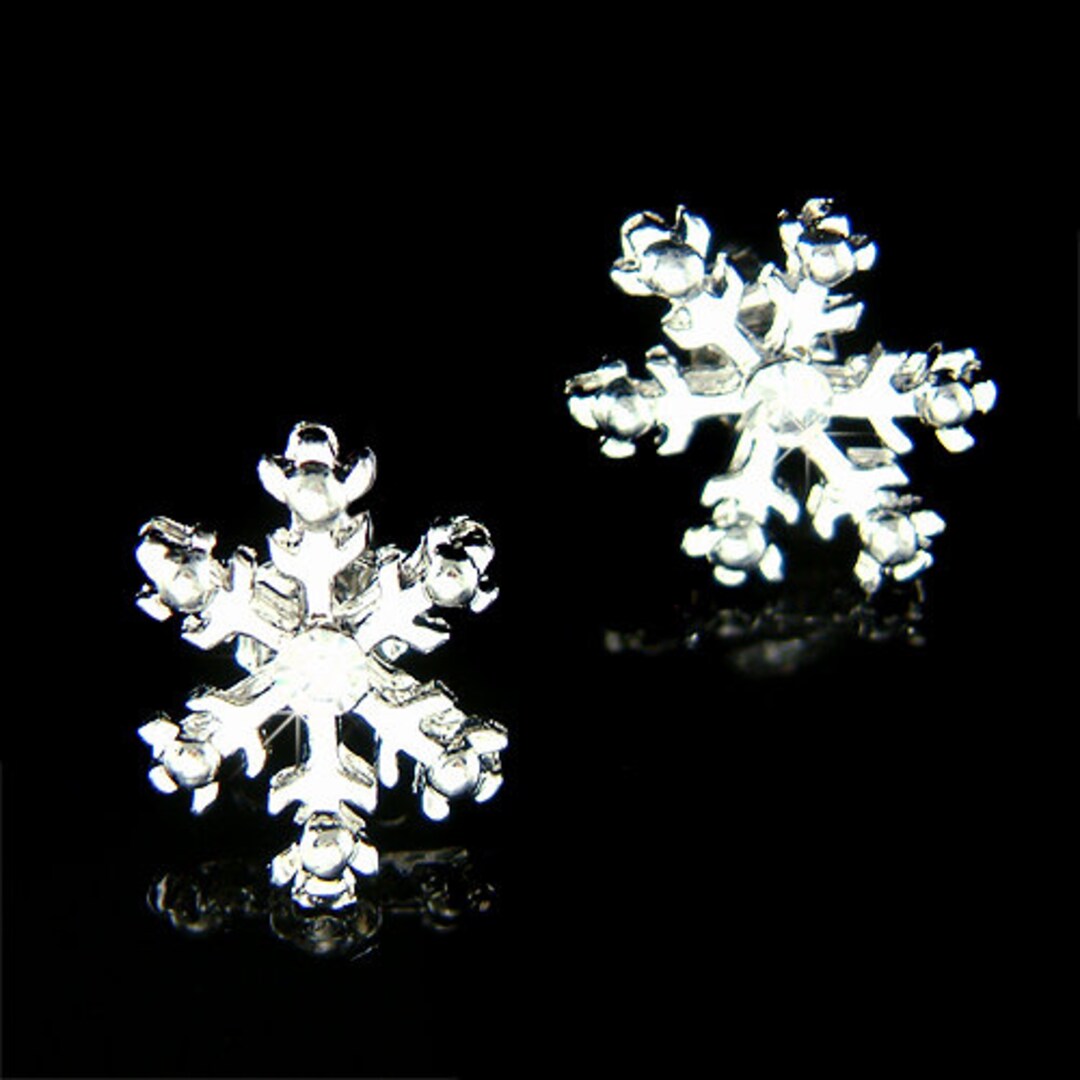 Swarovski Crystal Rhinestone Clear SNOWFLAKE Snow Flake Winter Holiday ...