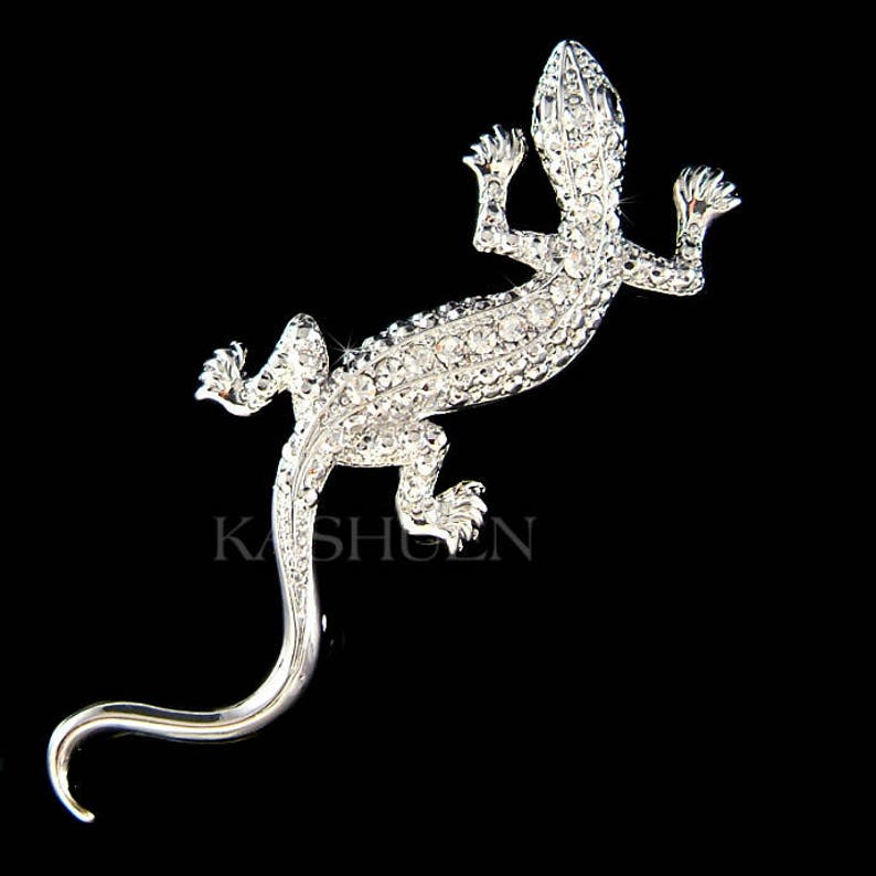 Swarovski Crystal Lizard REPTILE Salamander Gecko Iguana Newt - Etsy