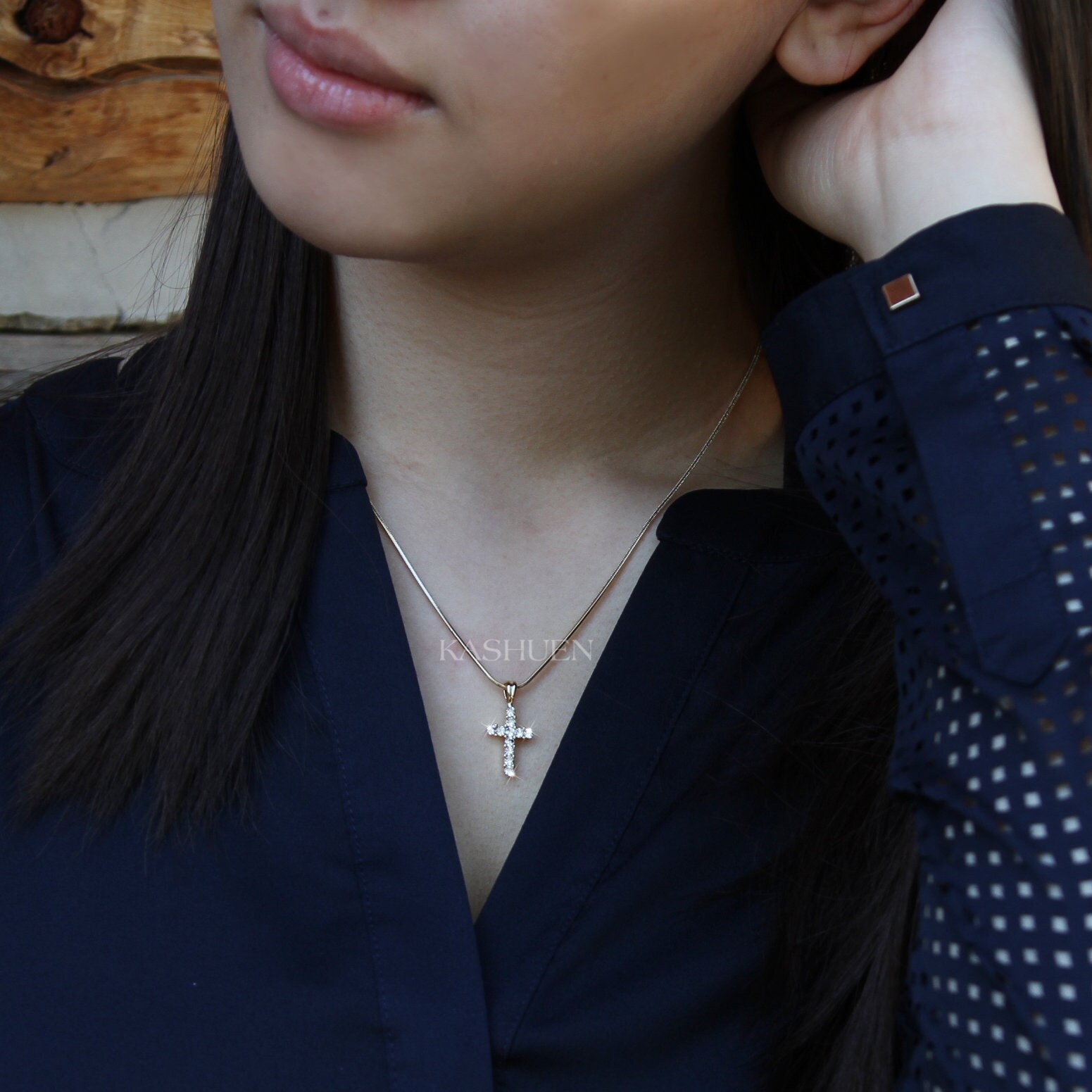 Swarovski Crystal Dainty CROSS God Lord Jesus Christ Christian Catholic ...