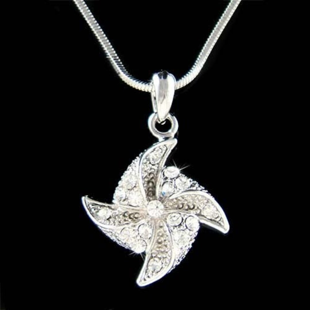 Swarovski Crystal Paper Pinwheel Spinning Wheel Windwheel Luck Lucky ...