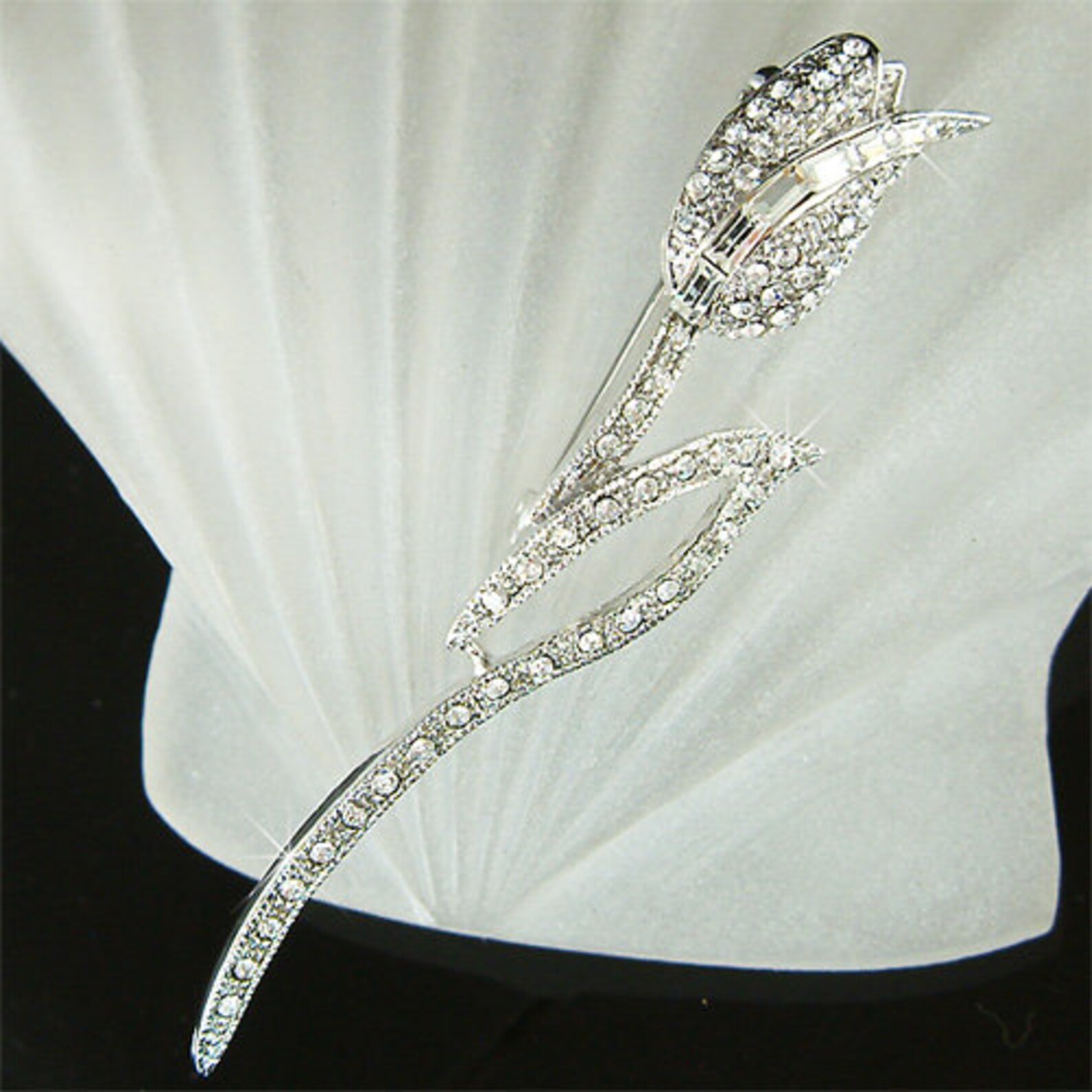 Swarovski Crystal 3 Clear AB Tulip Floral Flower Jewelry - Etsy