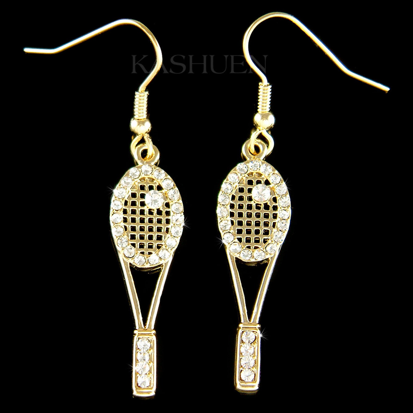 Swarovski Crystal Rhinestone Sports Tennis Ball Racket Racquet - Etsy