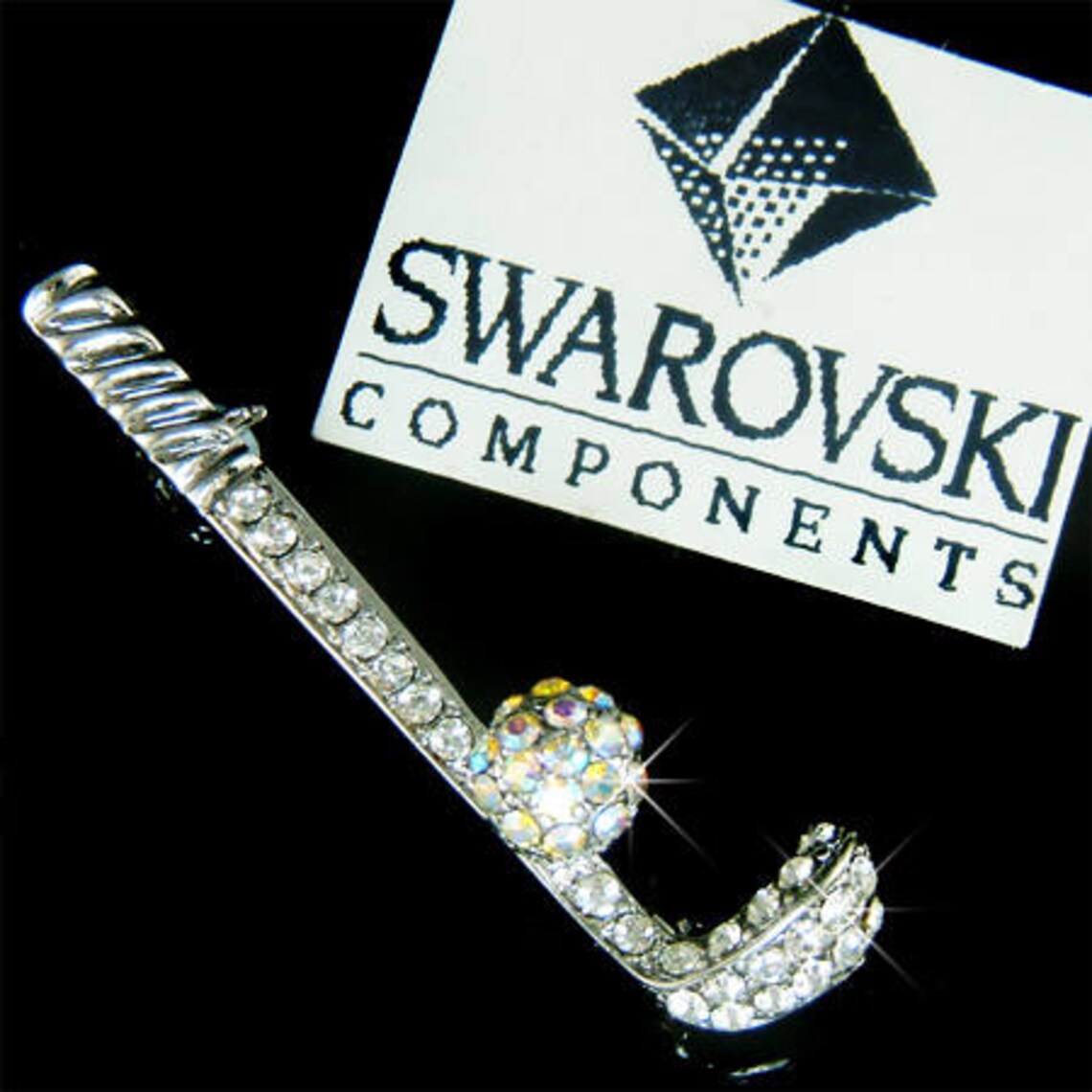 Swarovski Crystal Golf Club Stick Ball Golfer Set Team Sports - Etsy
