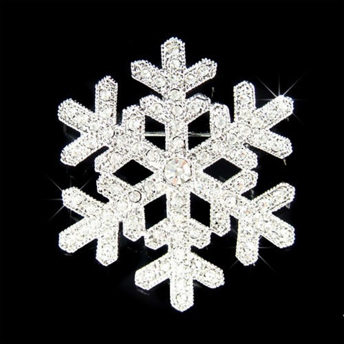 Swarovski Crystal Christmas Wedding Bridal SNOWFLAKE Starburst Holiday ...