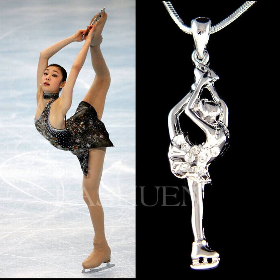 Swarovski Crystal Figure Skates Skater Ice Skating Free Girls Womens ...