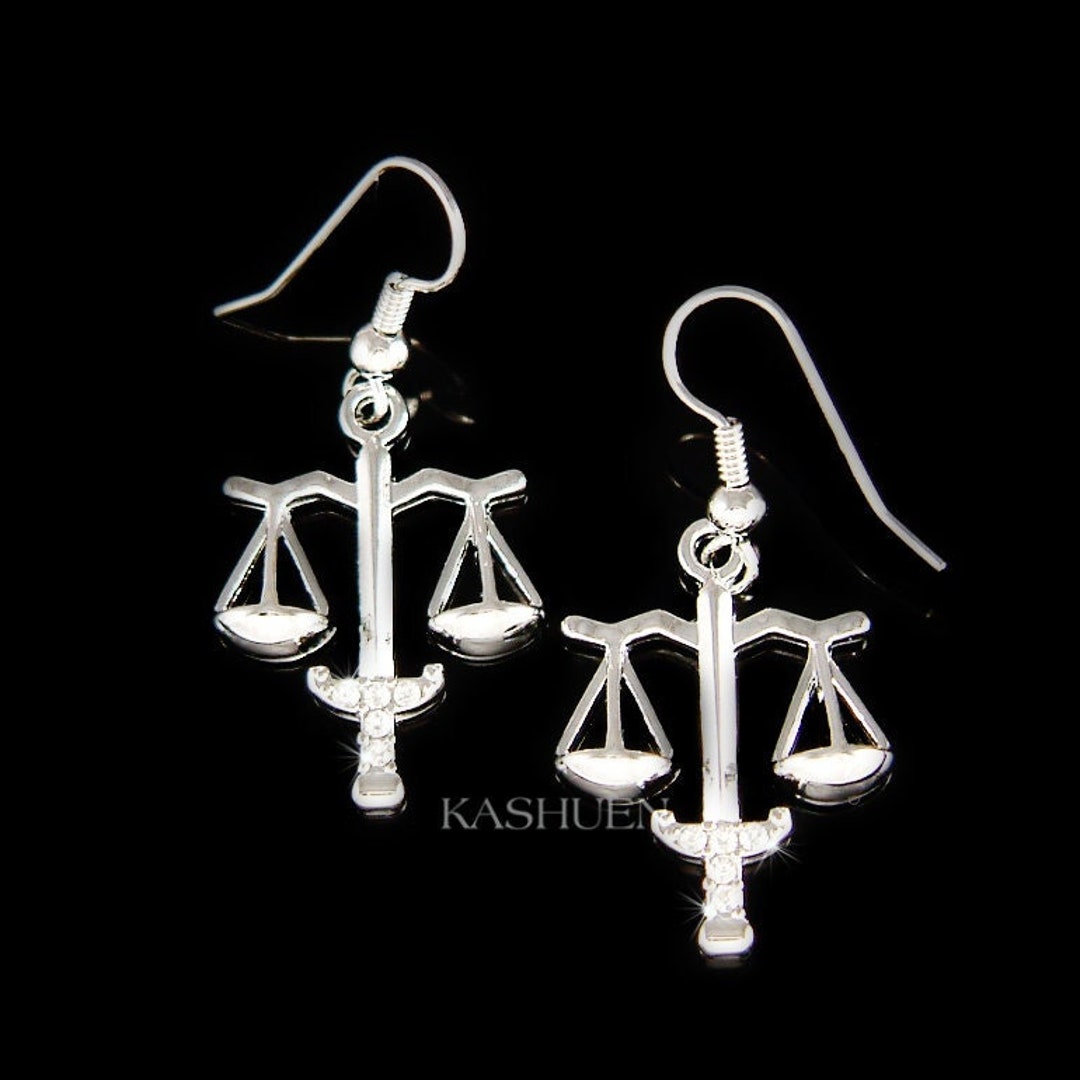 Swarovski Crystal Scales of Justice Law School Graduate Lawyer Judge ...