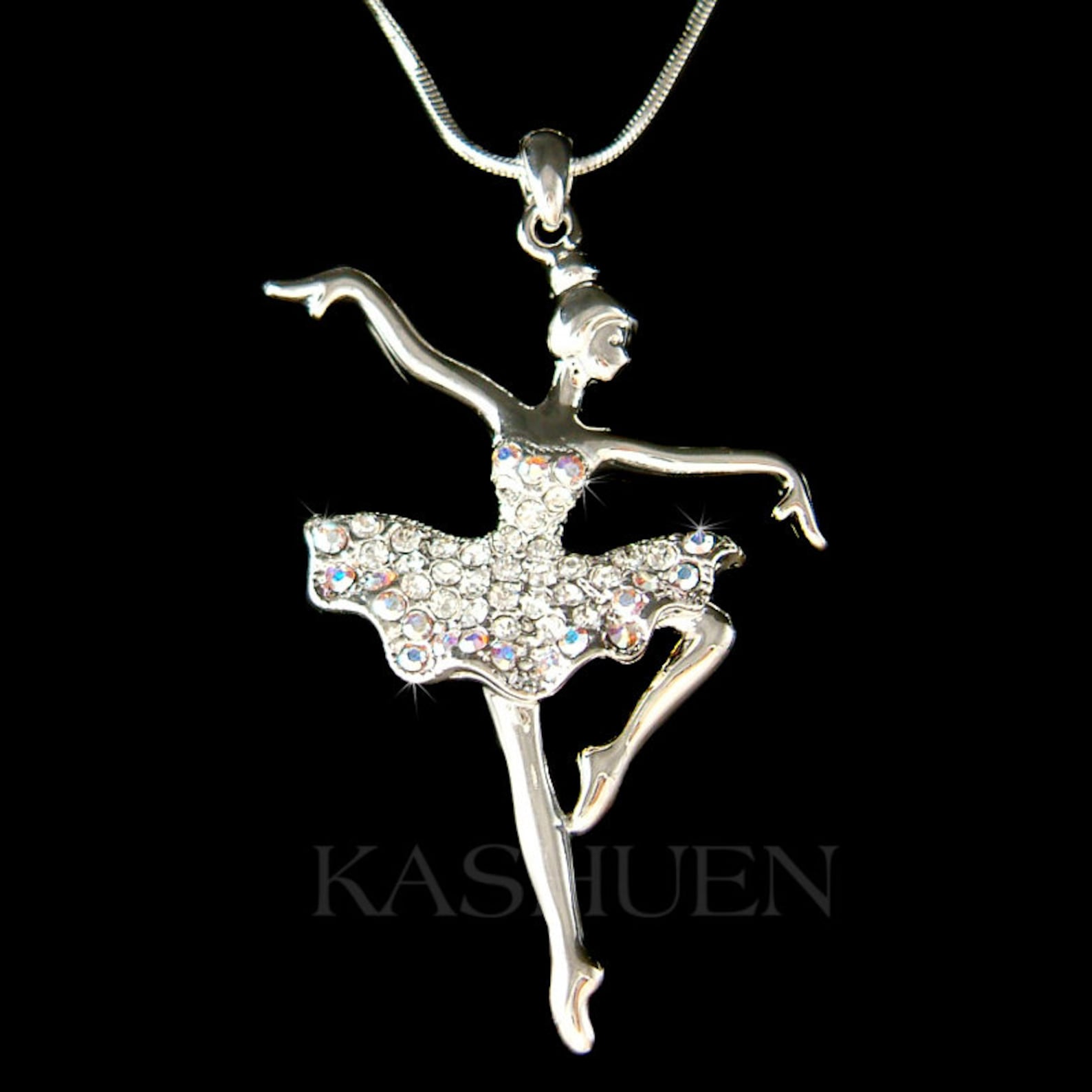 Swarovski Crystal Pink Big BALLERINA Ballet Dance Girl Dancer Dancing ...