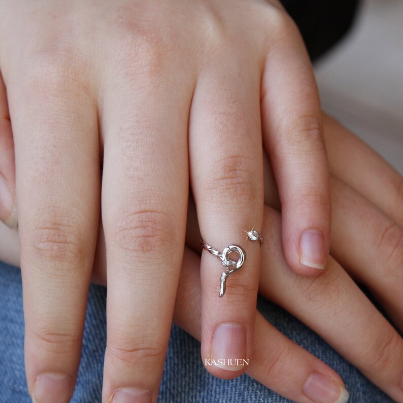 Swarovski Crystal Snake Midi Knuckle Stackable Adjustable Ring | Etsy