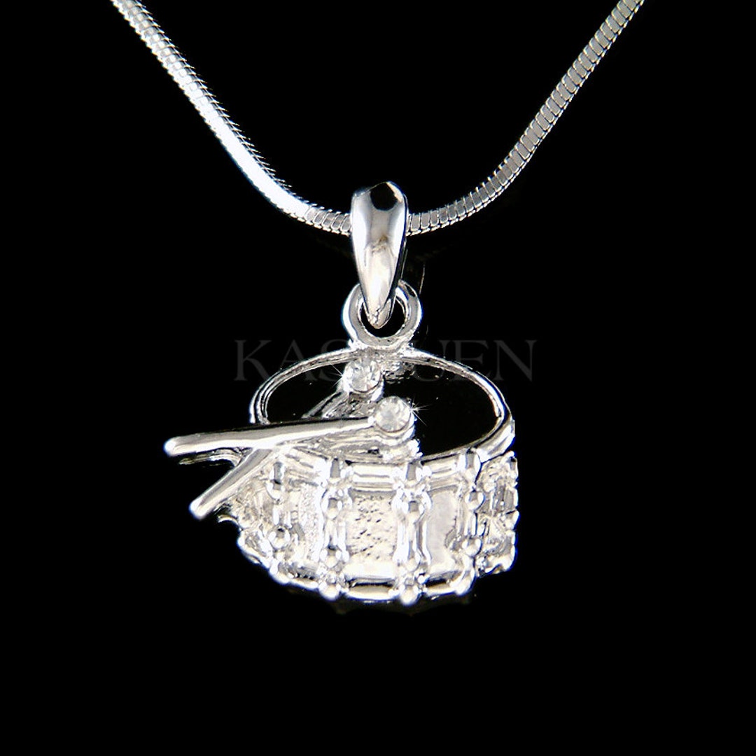 Swarovski Crystal Pipe Band Bass Snare Drum Music Jewelry Musical ...