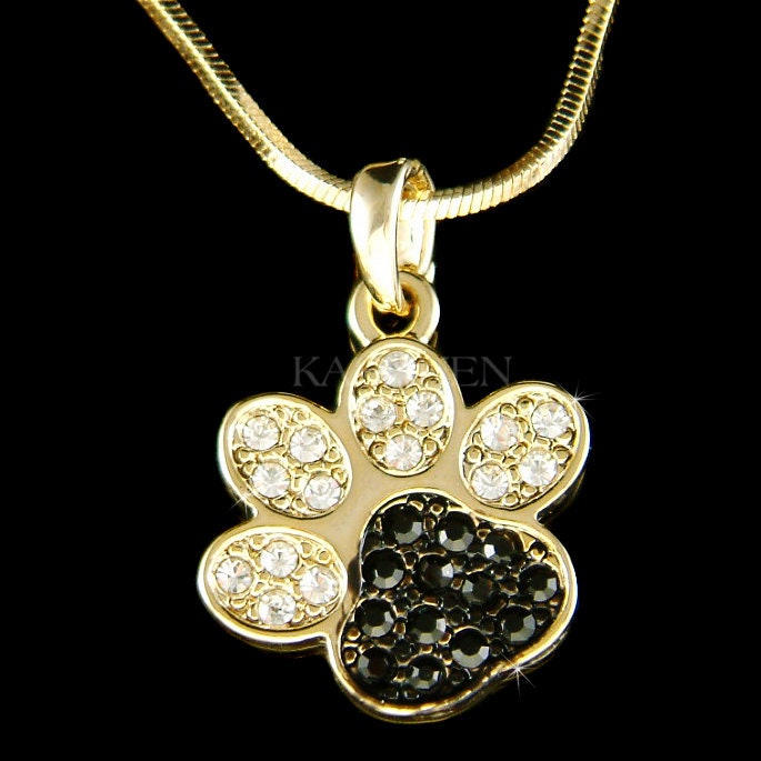 Swarovski Crystal Dog Puppy KITTY CAT Kitten Animal Pawprint | Etsy