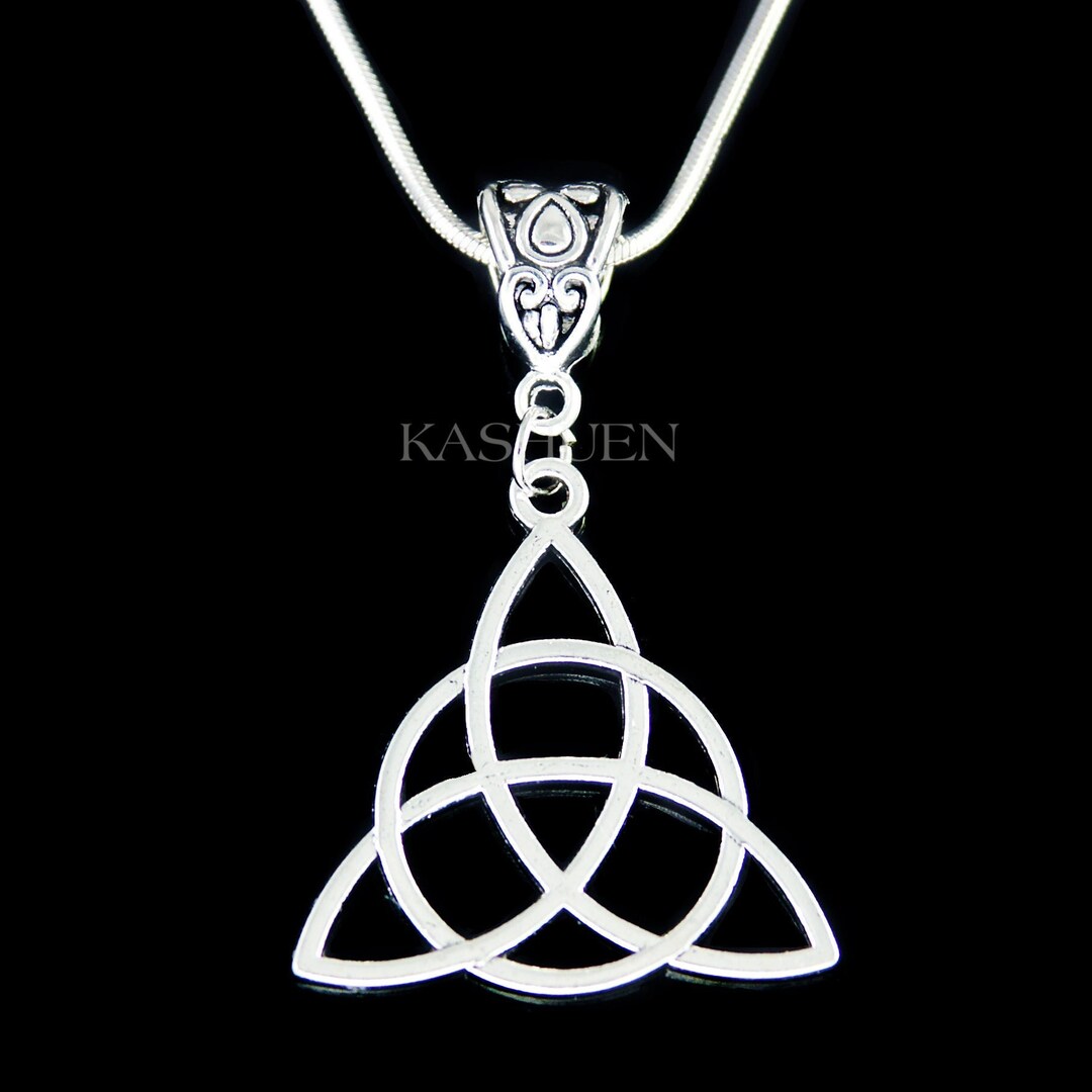 Celtic Trinity Knot Necklace Faith Hope Love Pendant Earth Water Sky ...