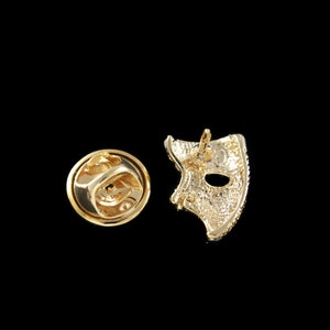 Swarovski Crystal Gold Phantom of the Opera Lapel Pin Broadway ...