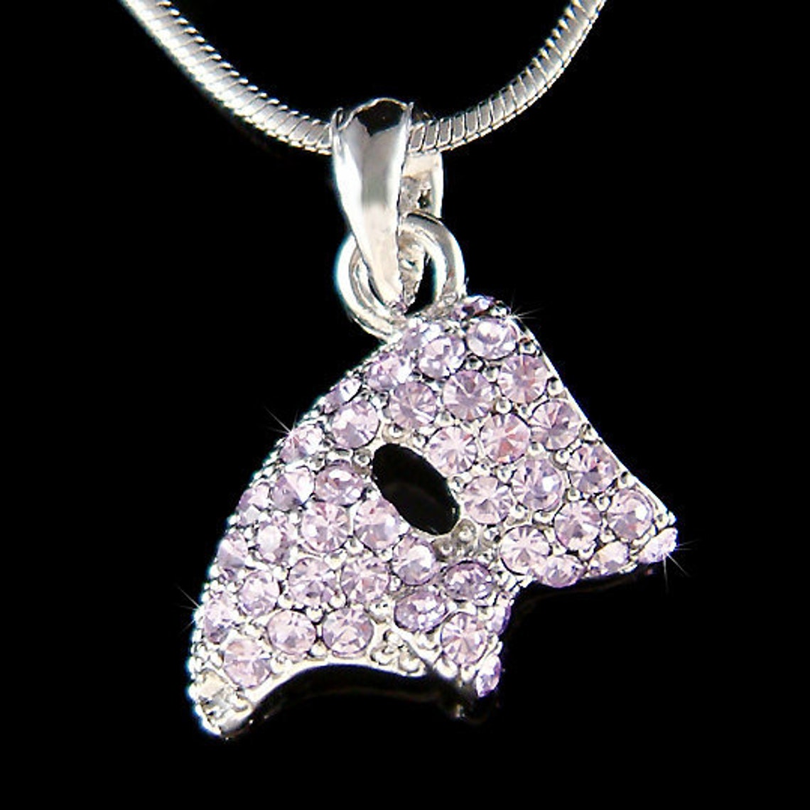 Swarovski Crystal Violet Purple Phantom of the Opera Masquerade Mask ...
