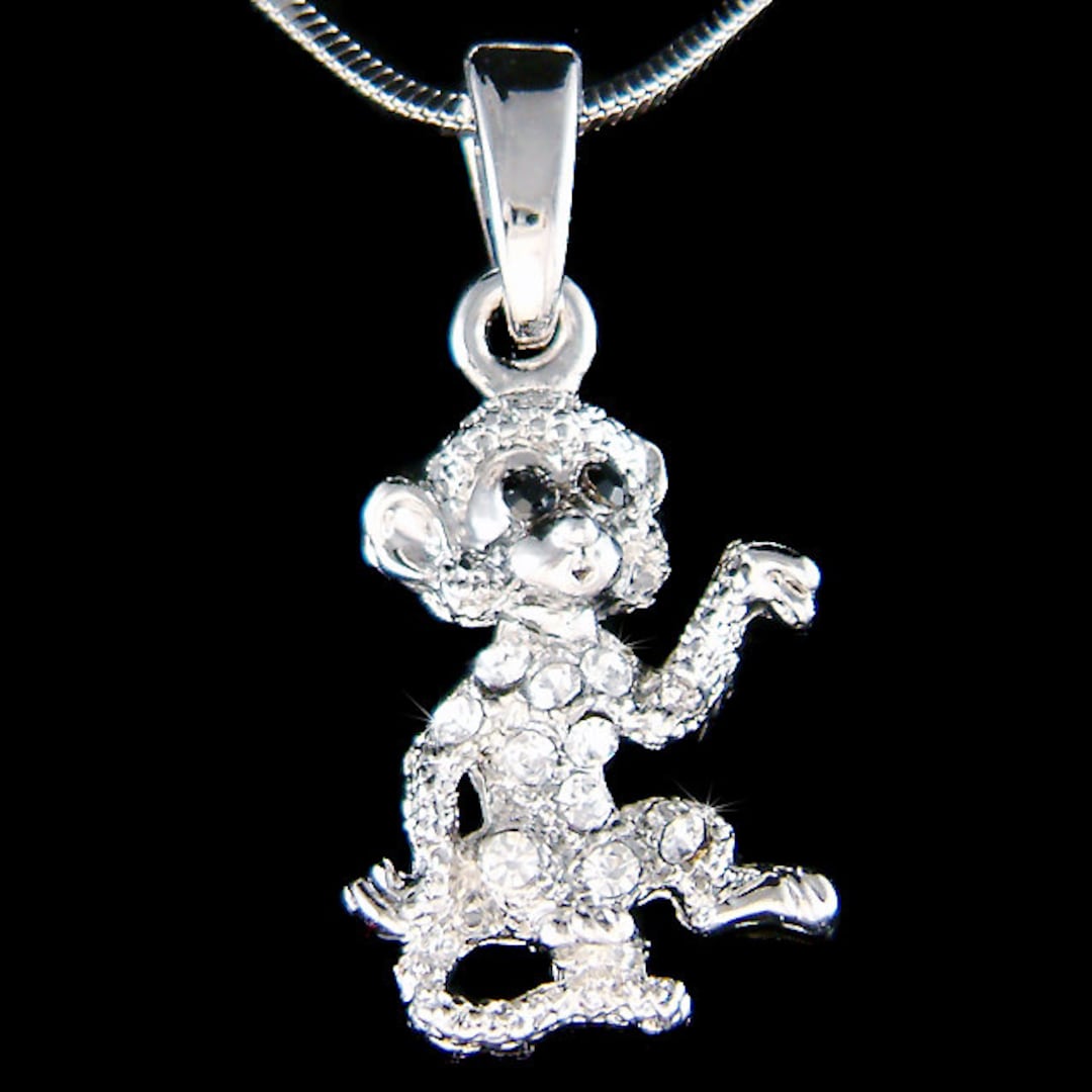 Swarovski Crystal Cute Monkey Chimp Chimpanzee Animal Chinese New Year ...