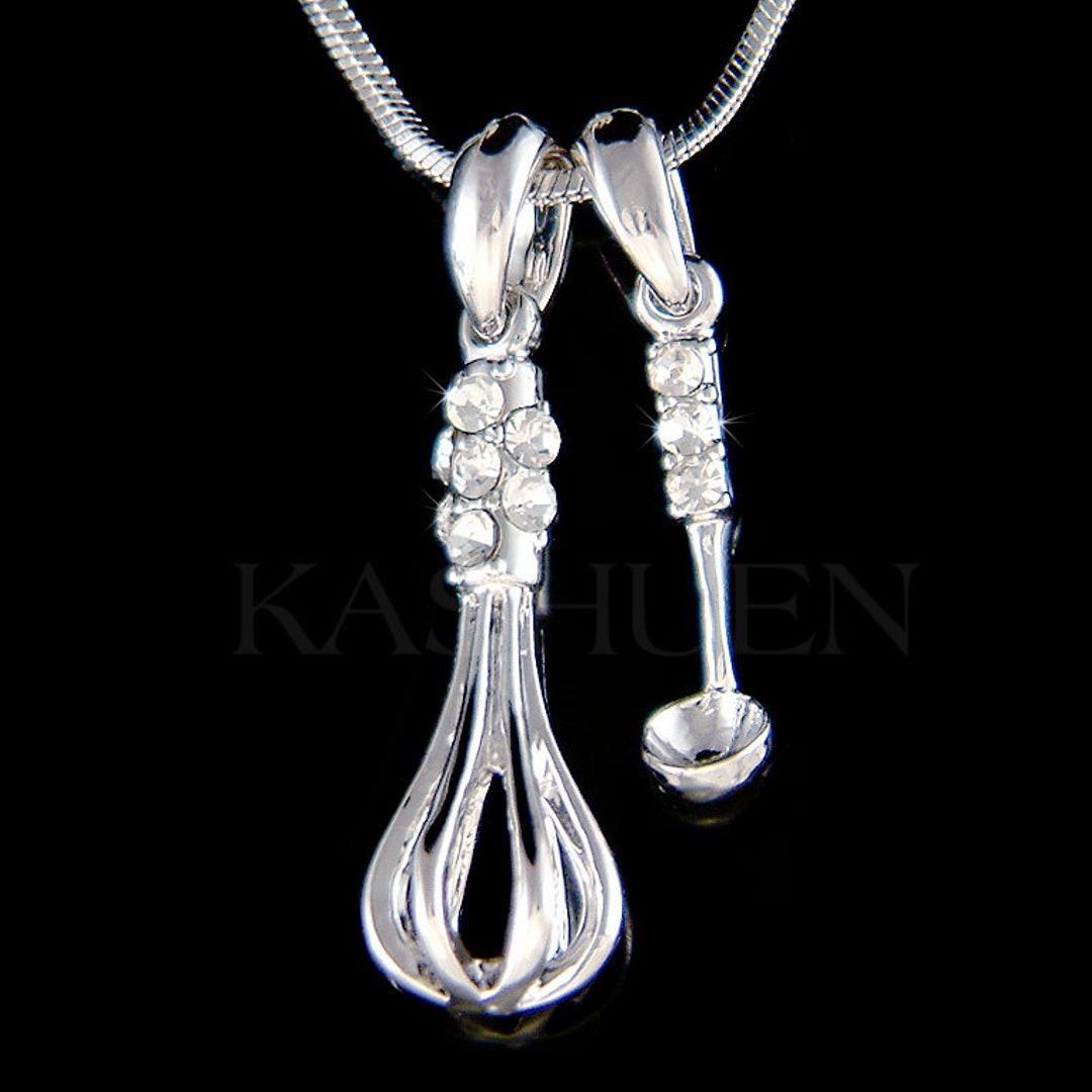 Swarovski Crystal Ladle Whisk Cooking Utensil Cook Chef Culinary Food ...